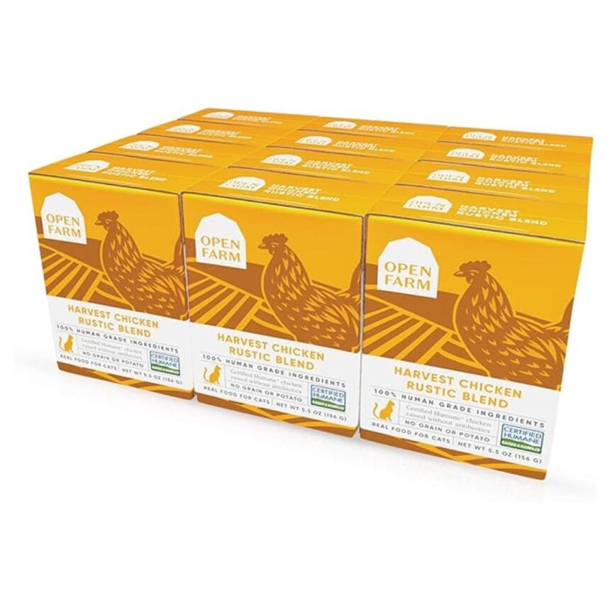 Open Farm Harvest Chicken Rustic Blend Wet Cat Food - Sustainable Cats